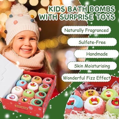 China Christmas Bath Bombs for Kids with Surprise Toy Inside(Santa ...