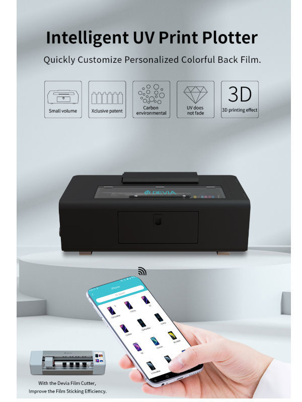 China Coloful Small size mini UV Inkjet printer plotter machine make ...