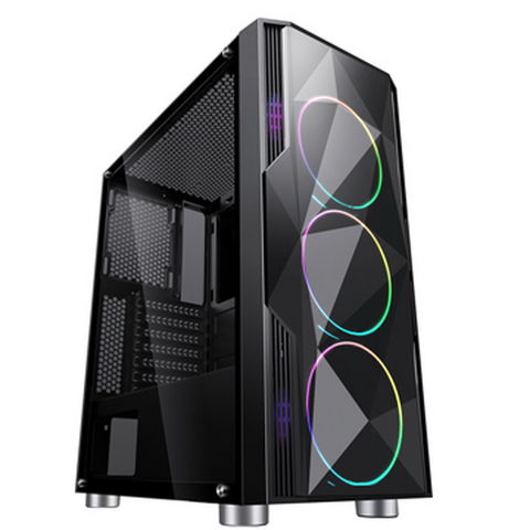 China SAMA acrylic ATX hot selling tempered glass gaming pc case on ...