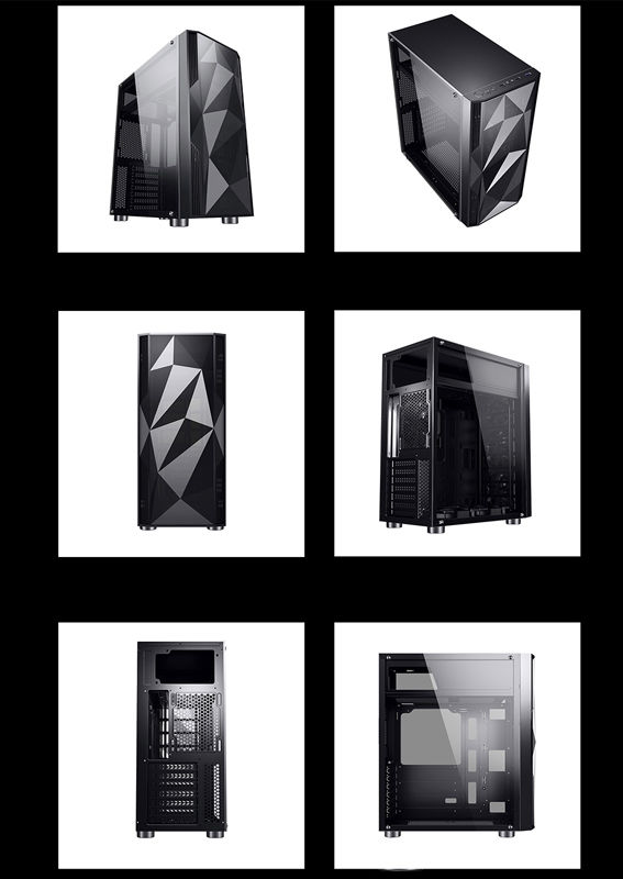 China SAMA acrylic ATX hot selling tempered glass gaming pc case on ...