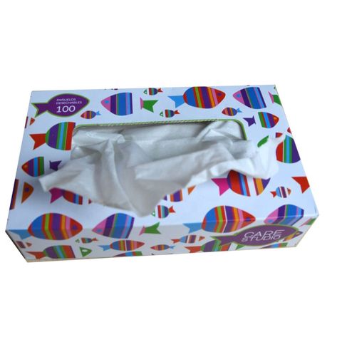 China High Quality 20*19cm Custom 2ply White Virgin wood pulp Box ...