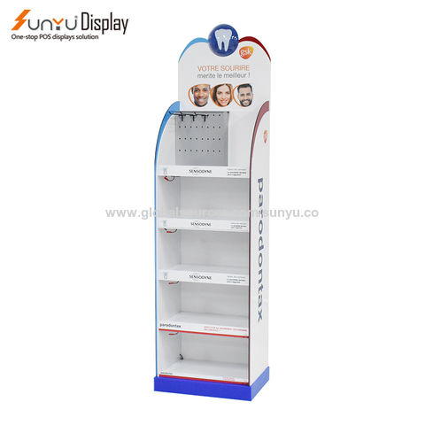 China Floor standing LED Acrylic display toothbrush stand Plexiglass 5 ...