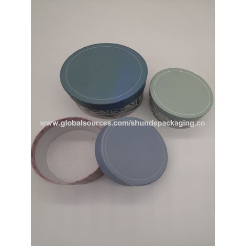 China Custom printed luxury cardboard paper gift box oval shape box on ...