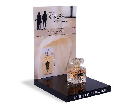 China Custom L Shape Dismounted Cosmetic Display Acrylic Perfume ...