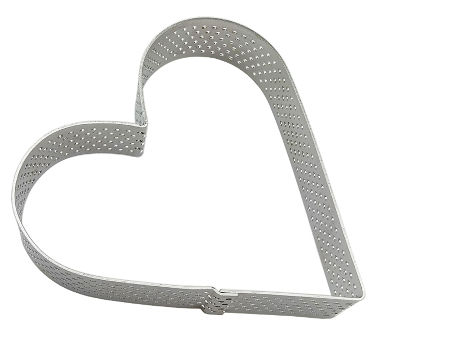 China Custom Stainless Steel Perforated Mousse Ring, Heart Shape Cake ...