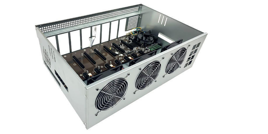 China 70mm Spacing 8GPU mining rig case Frame 8 GPU Rigs Computer ...