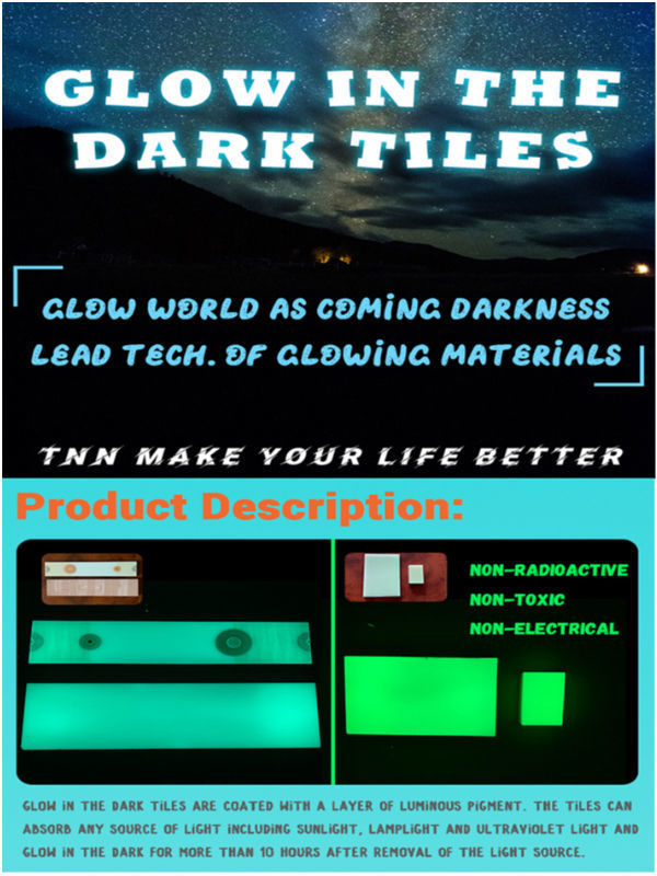Luminous in the dark ceramic tile for floor decoration glow tiles for ...