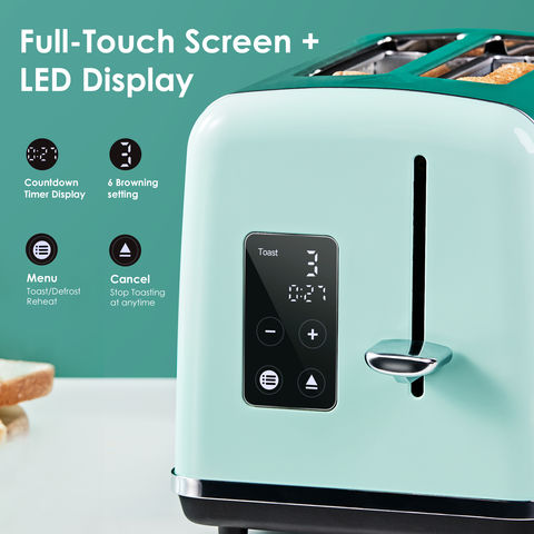 China REDMOND Full Touch LED Display Toasters 2 Slices Stainless Steel ...