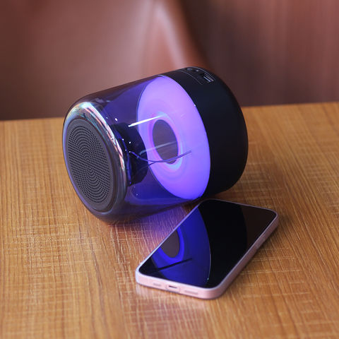China LED Speaker lights Portable BT 5.0 RGB Speaker Transparent ...