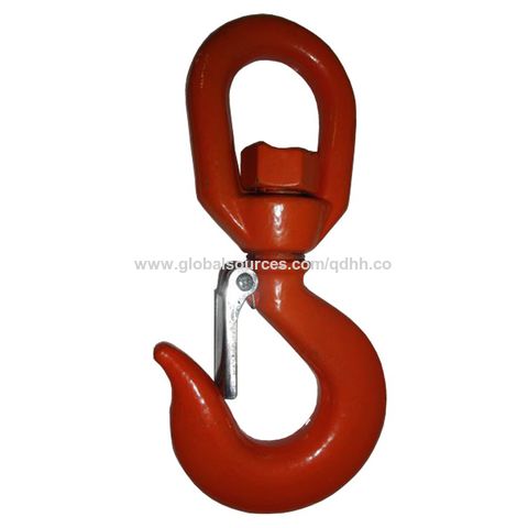 China Drop-forged Swivel Hoist Hook with Latch, S322 type, Carbon/Alloy ...