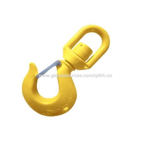 China Drop-forged Swivel Hoist Hook with Latch, S322 type, Carbon/Alloy ...