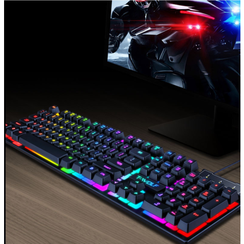China Gaming Keyboard with 104 RGB Backlit Keys Wired Gaming Keyboards ...