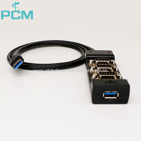 China USB to Serial Hub USB3.0 Extender Cable with RS-232 Port * 3 on ...