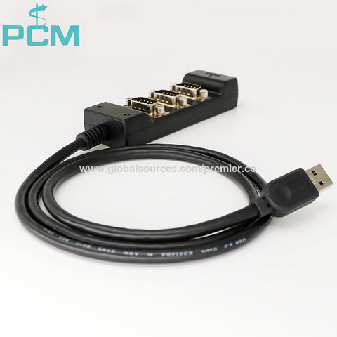 China USB to Serial Hub USB3.0 Extender Cable with RS-232 Port * 3 on ...