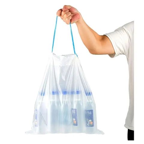 China Convenient hygienic custom drawstring garbage bag roll on Global ...