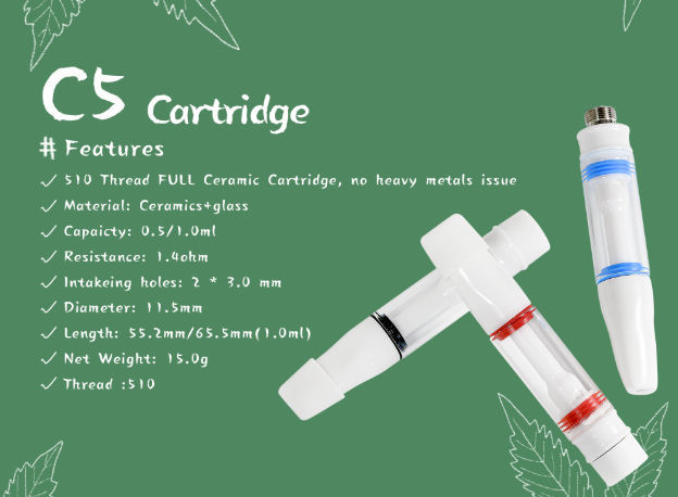 China 510 thread full ceramic no heavy metal disposable electronic ...