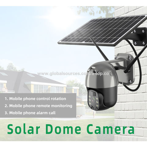 China Solar-powered surveillance systems Dome Camera Wireless cctv ...