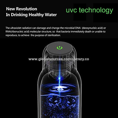China Ultraviolet sterilization stainless steel water bottle on Global ...