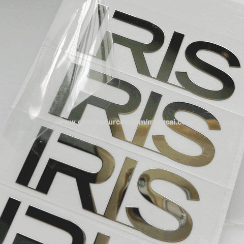 China Custom Nickel Label Sticker Nameplate with 3D Logo on Global ...
