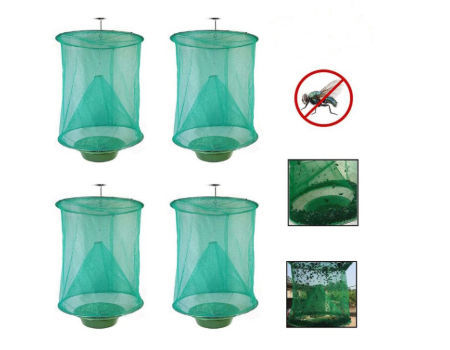 China Green Reusable Hanging Flycatcher Folding Fly Net Trap Fly ...