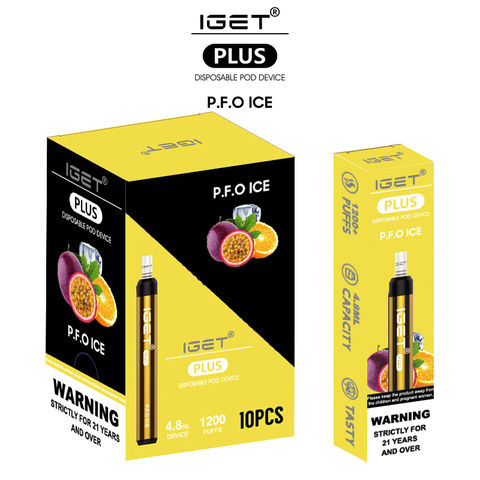 China IGET PLUS 1200puffs Disposable Pod High Quality Mini E-Cigarette ...