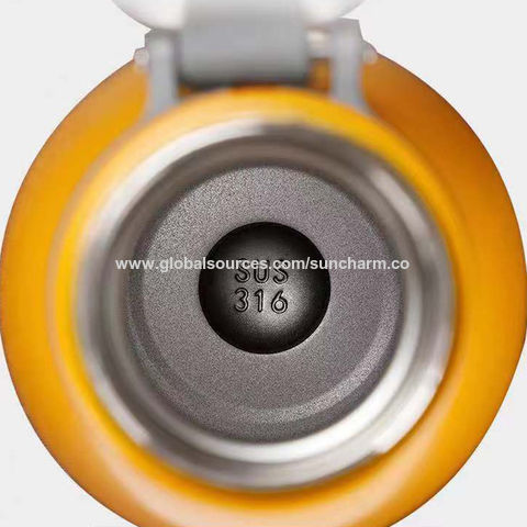 China Insulated bottle double wall stainless steel water bottle 650ml, 850m, 1100ml yellow red ...