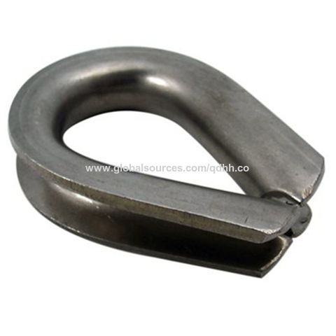 China US type gusseted heavy duty wire rope thimble, hot-dipped ...