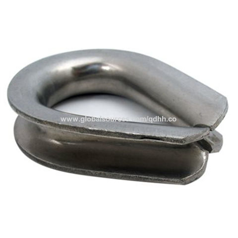 China US type gusseted heavy duty wire rope thimble, hot-dipped ...