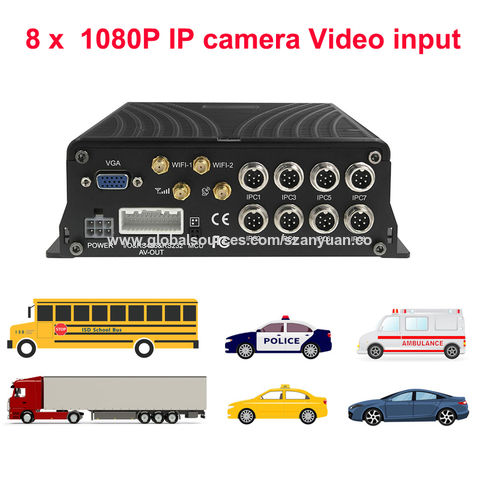 China Car Black Box 1080P Mobile NVR 8ch WIFI GPS 3G 4G =Vehicle MDVR ...