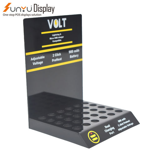 China Customized size logo counter top triple base acrylic small ...