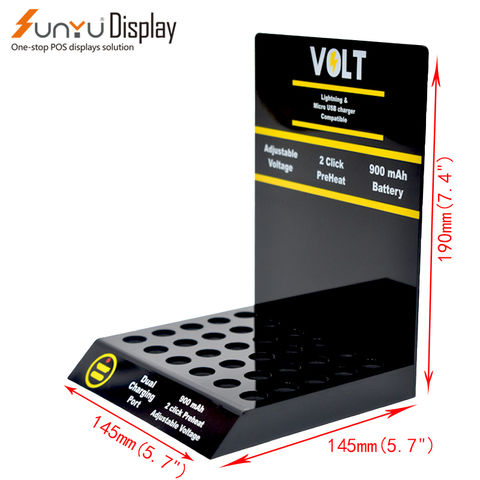 China Customized size logo counter top triple base acrylic small ...