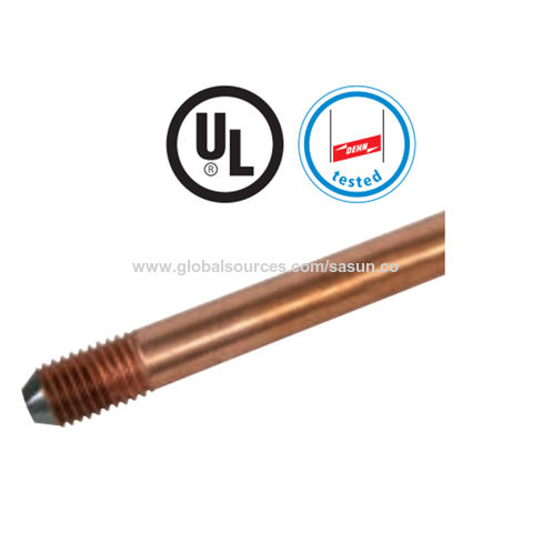 China Copper coated steel rod Hot dip galvanizing ground rod Copper ...
