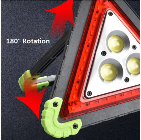 China 3 in 1 Rechargeable Warning Triangle Light, Work Light,Power Bank ...