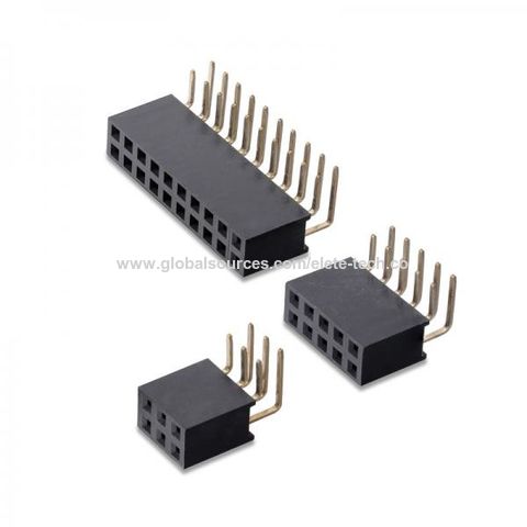 China Vertical socket connectors, 2.54mm female header alternative to ...