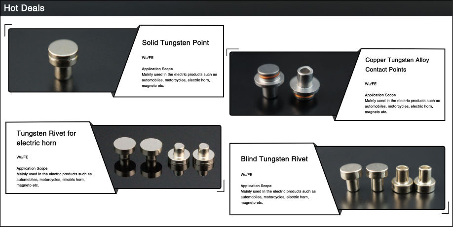 China Electrical Contact rivet Contact Point Tungsten Rivet for ...