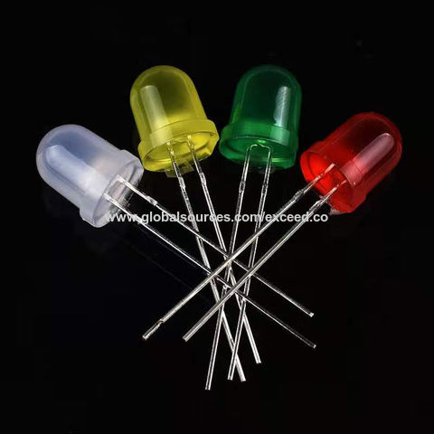 China High brightness 4pin three color white diffused 5mm rgb led ...
