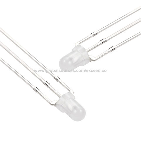 China High brightness 4pin three color white diffused 5mm rgb led ...