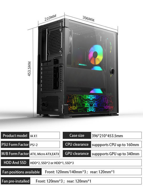 China PC Casing Mid Tower OEM/ODM Cabinet Gabinete Computer Hardware ...