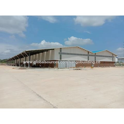 China Prefabricated wide span steel structure building on Global ...