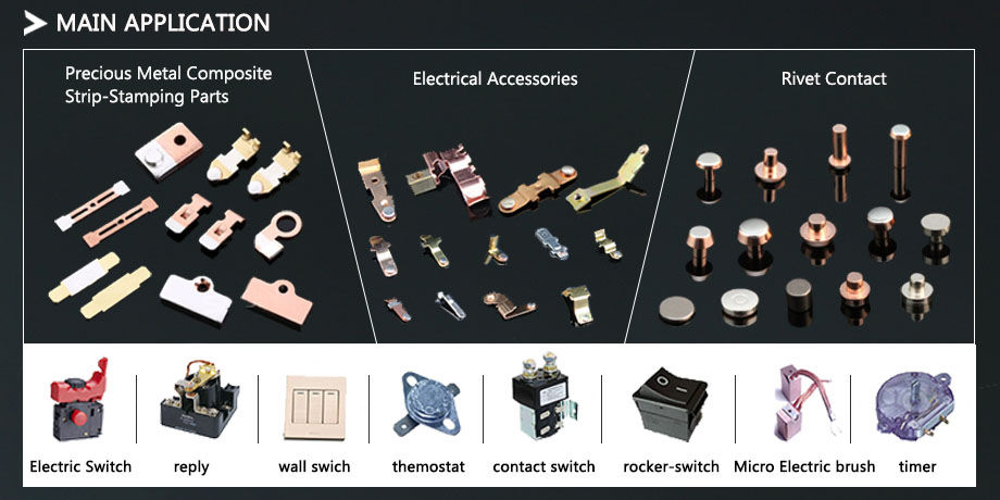 Customize contact tips Electrical Powder Metallurgy Contacts point ...