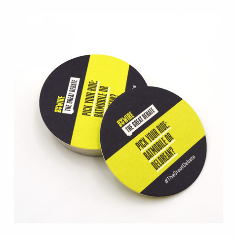 China Wholesale round absorbent paper drink coasters on Global Sources ...