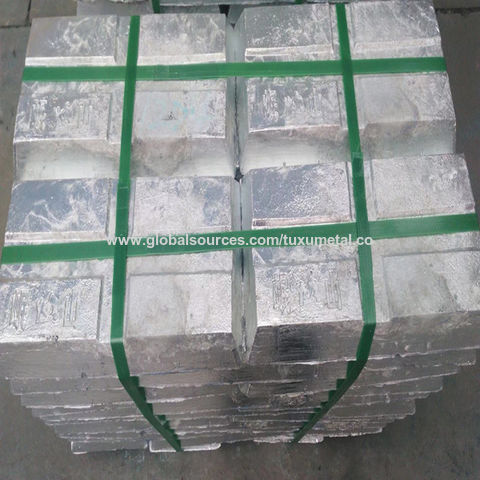 China Remelted Zinc 99.99% / Zinc Ingot 99.99% Purity Factory Supply ...