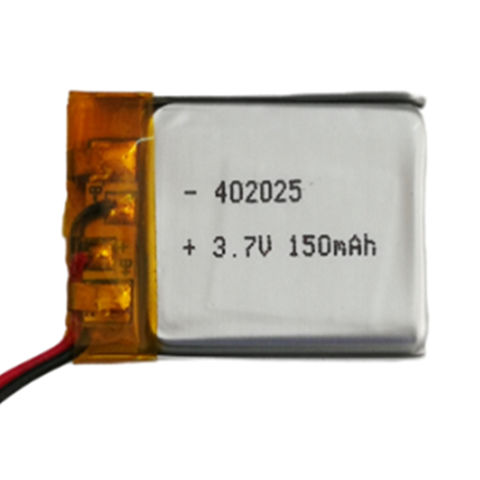 China 3.7V lithium polymer battery packs,402050 150mAh 3.7V Wireless bluetooth headset hanging ...