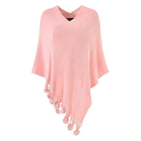China Winter Knitted Acrylic shawls Women's comfortable warm cloak ...