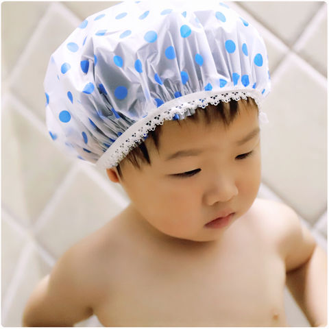 China Toddler baby shower cartoon shower cap Children's shower cap ...