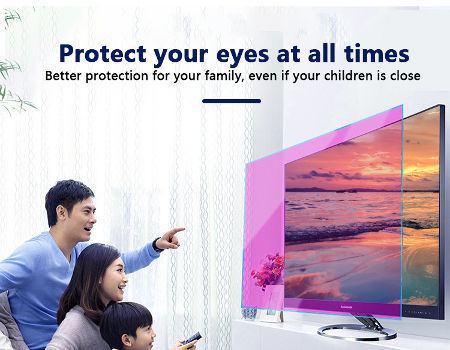 China Hot Sale 32-75 Inch Removable Hanging on TV Screen Filter Blue ...