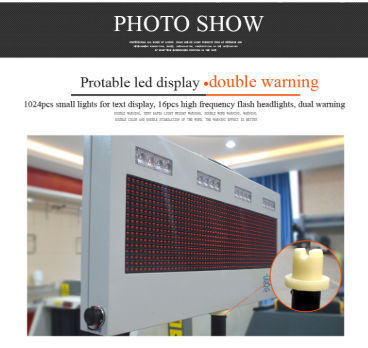 China High quality portable removable tripod led display warning signs ...