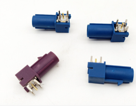 Customized FAKRA plate socket connectors Vehicle antenna interface PCB ...