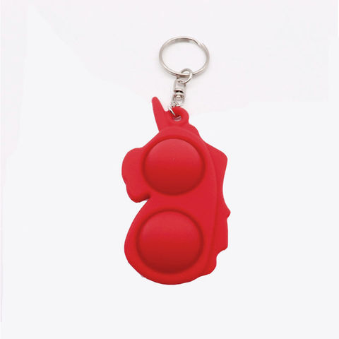 China Simple Fidget Buttons Keychain Toy Popping Fidget Toy Bubble Push ...
