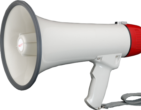 China USB high power megaphone with whistle on Global Sources,handle ...